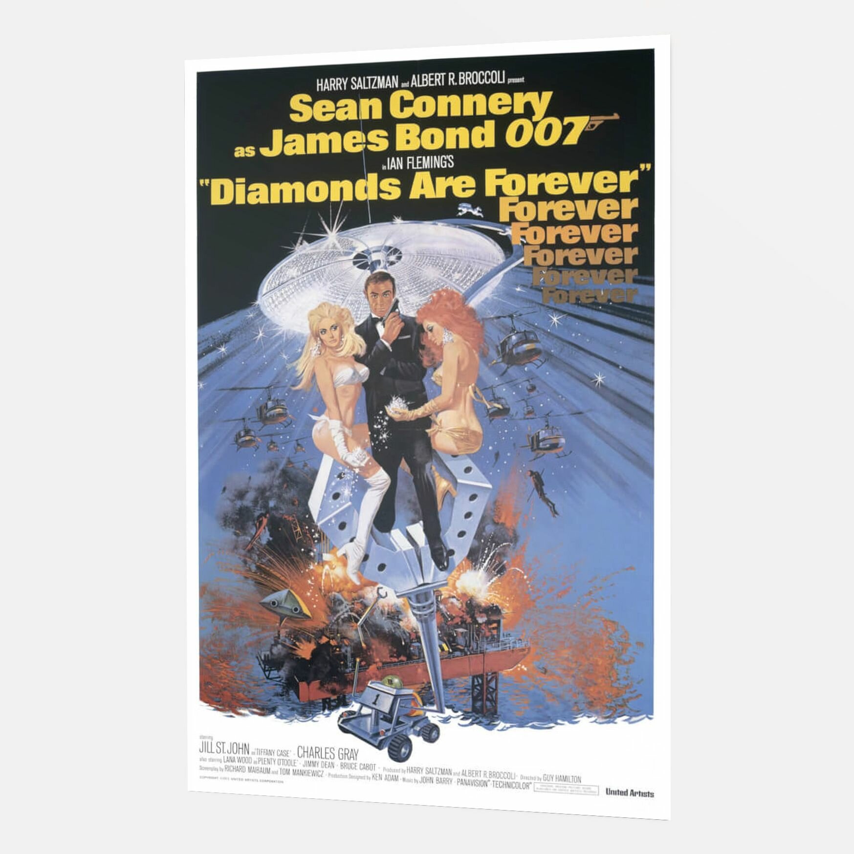 Постер (плакат) Джеймс Бонд, Агент 007, Бриллианты навсегда 40x60 см. от Poster4me