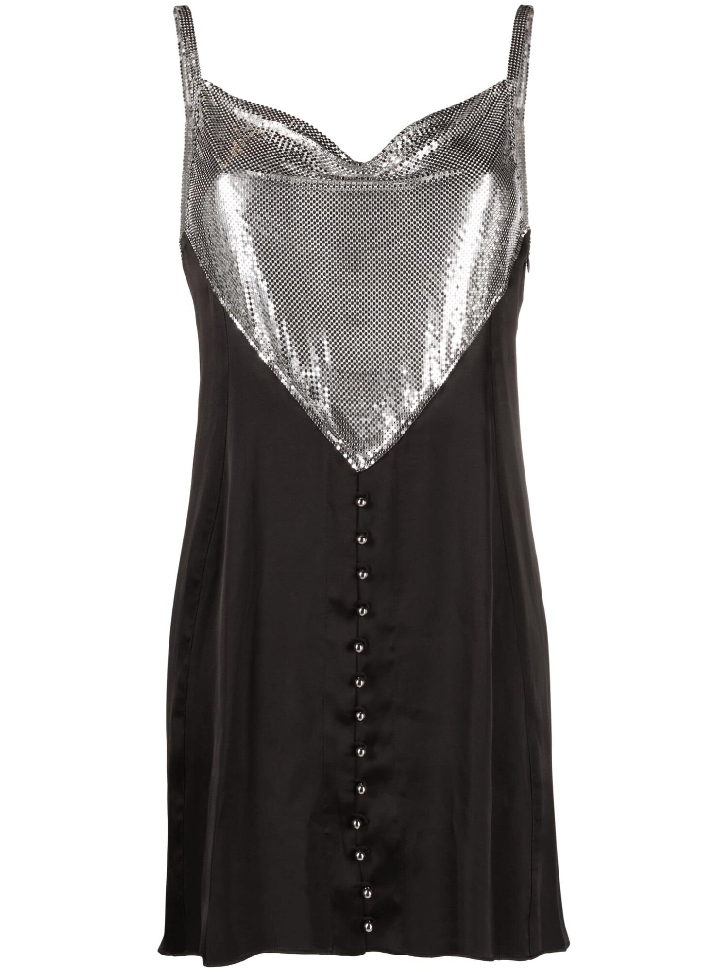 Платье Mesh-panel slip minidress