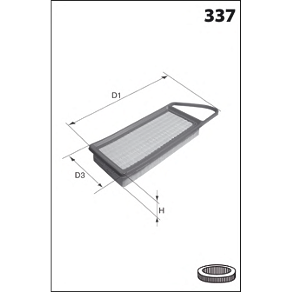 MECAFILTER ELP9232 (13717534825 / 1444RJ / 1444RK) фильтр воздушный