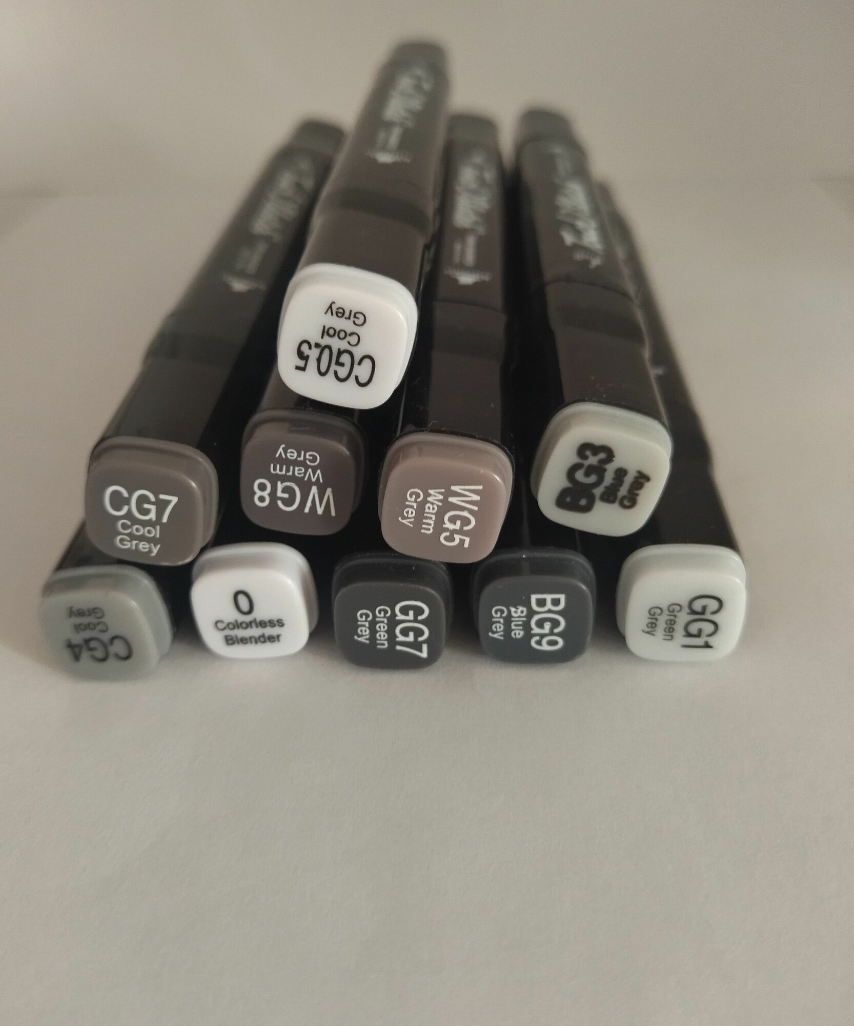 Набор - 10 шт. маркеров Touch Sketch, спиртовые, кисть/скошенное перо, диаметр 2-7мм