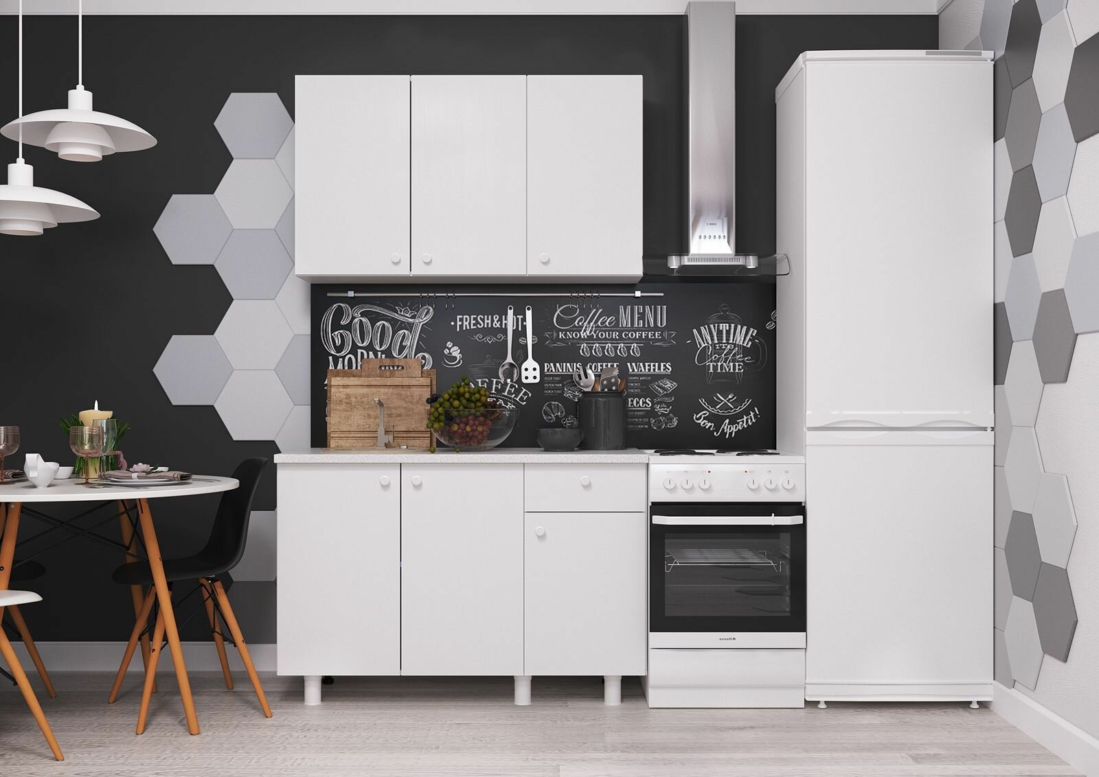 Кухня Point 120, цвет Белый