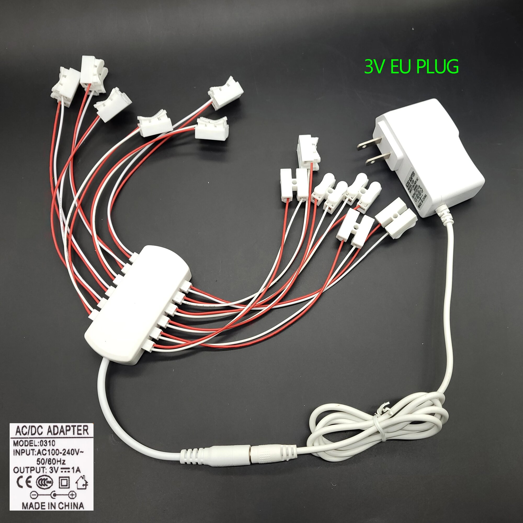 FunTrying Адаптер питания 3В/12В 12 портов для макета DC3V 1000mA EU Plug