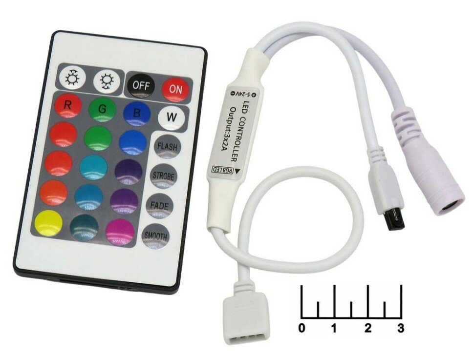 Контроллер для светодиодной ленты RGB + ПДУ 5-24V/3*2A SBL-RGB-Mini