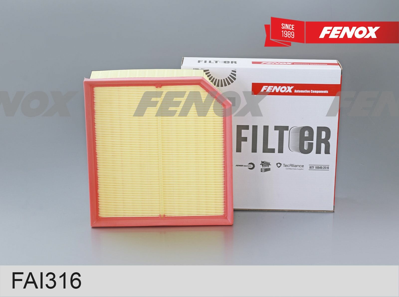 Воздушный фильтр 233*243*58 мм Geely Atlas Pro (NL-3B) 19- 1.5, FENOX FAI316
