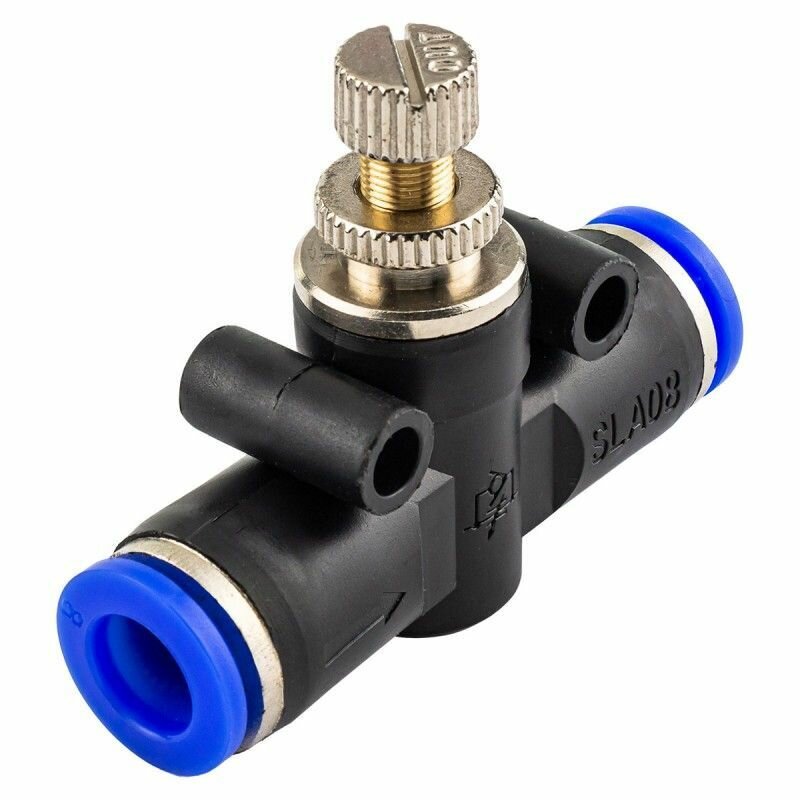 Фитинг для пластиковых трубок с регулятором 8x8 мм Forsage