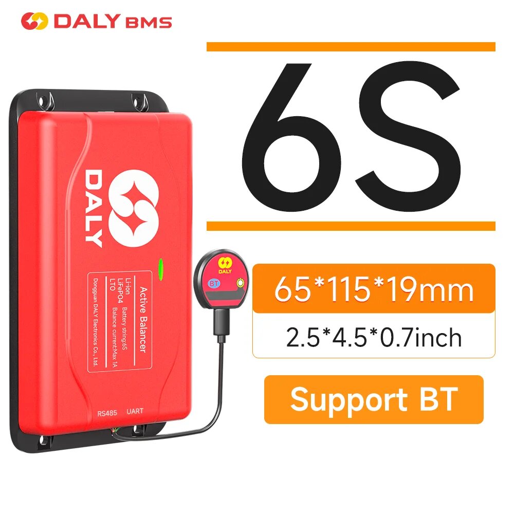 Daly Smart Active Balancer BMS для литий-железофосфатных аккумуляторов 1A 6S Smart Balancer