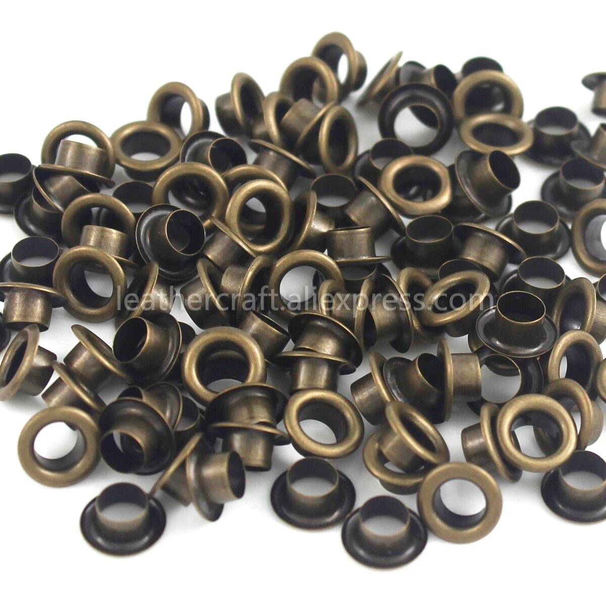 CLOXY Латунные люверсы 4 мм 100 комплектов Bronze