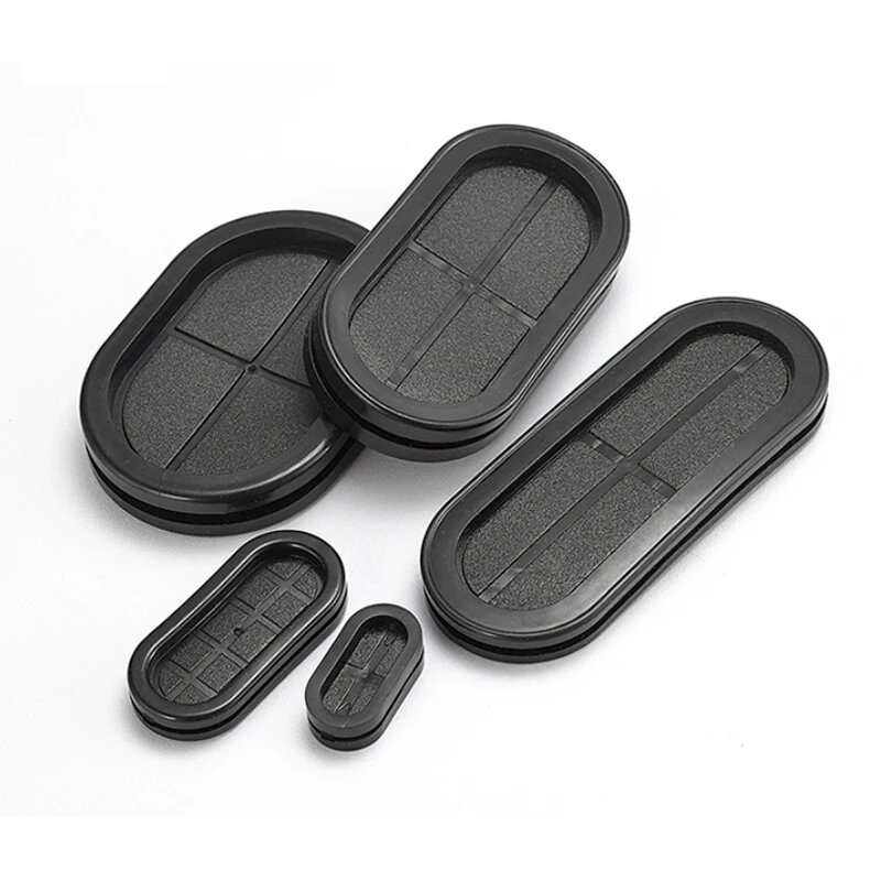 Заглушки резиновые овальные Keepheart 25x60mm, 50 шт.