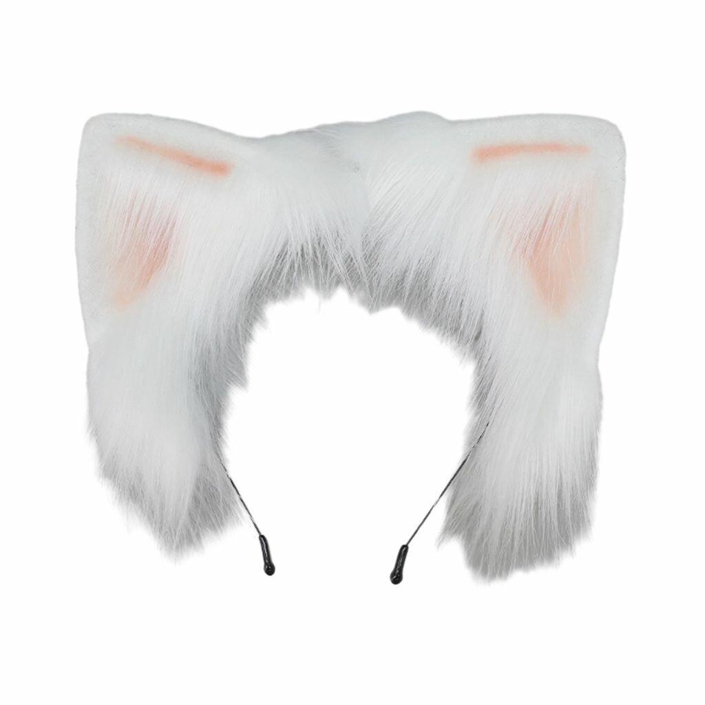 Ободок для волос "Кошачьи ушки макиато" - розовый кохлеар