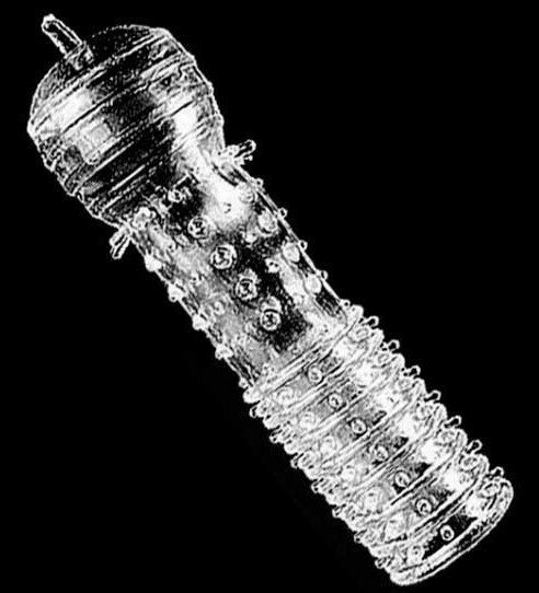 Насадка удлинитель гелевая с шипиками (D)