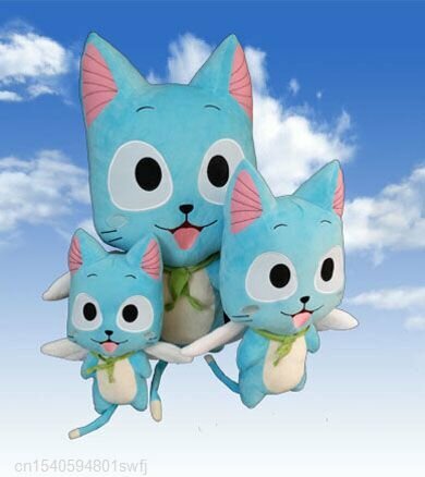 Плюшевая игрушка Хэппи Happy из аниме Хвост Феи Хэппи Fairy Tail Happy