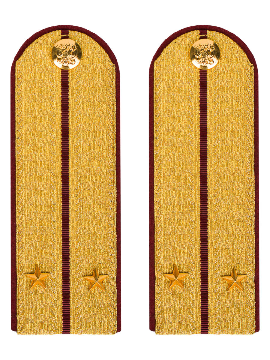 Погоны Фсин парадные Лейтенант картон цвет золотой