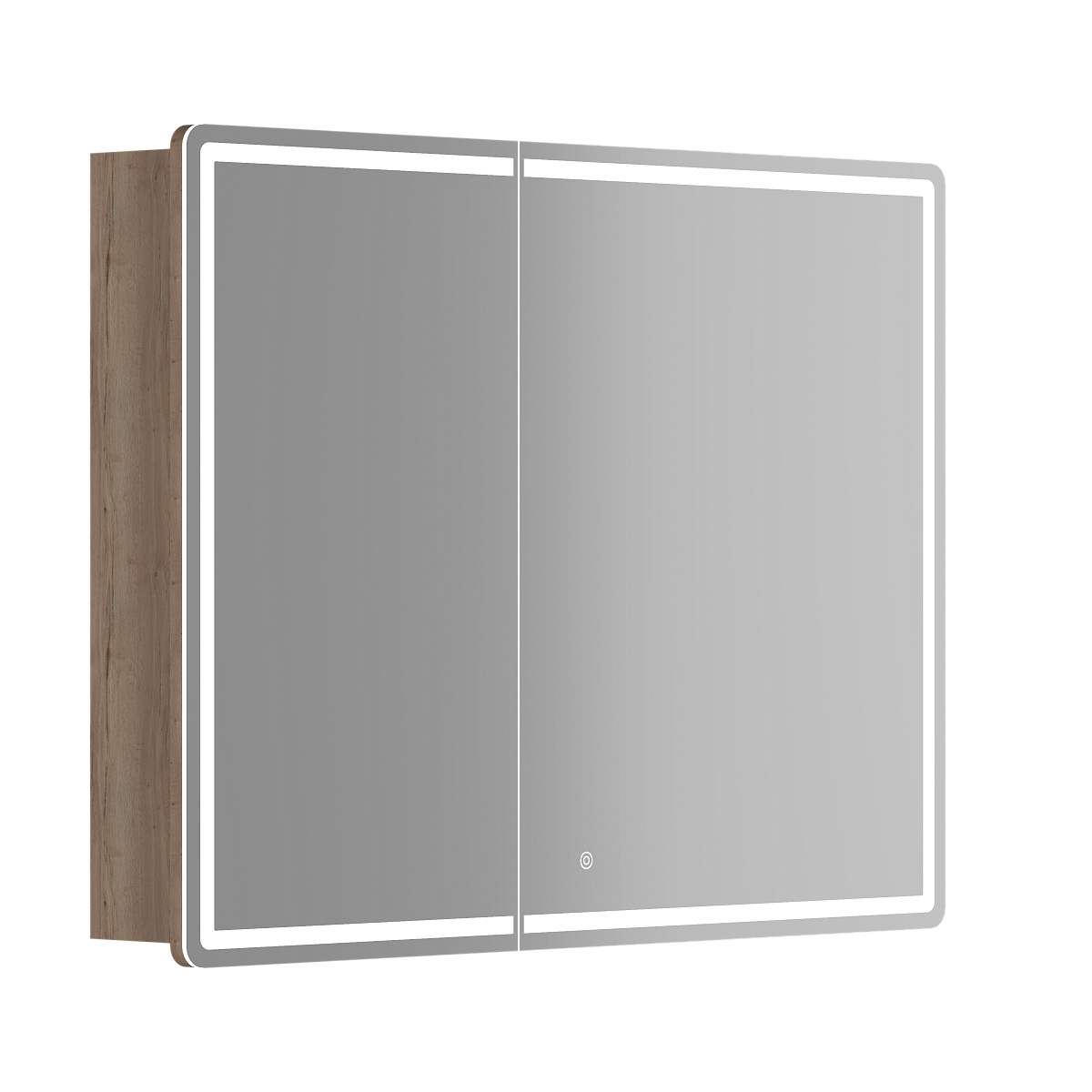 Зеркальный шкаф Sancos Mirror MI100EG дуб галифакс натуральный