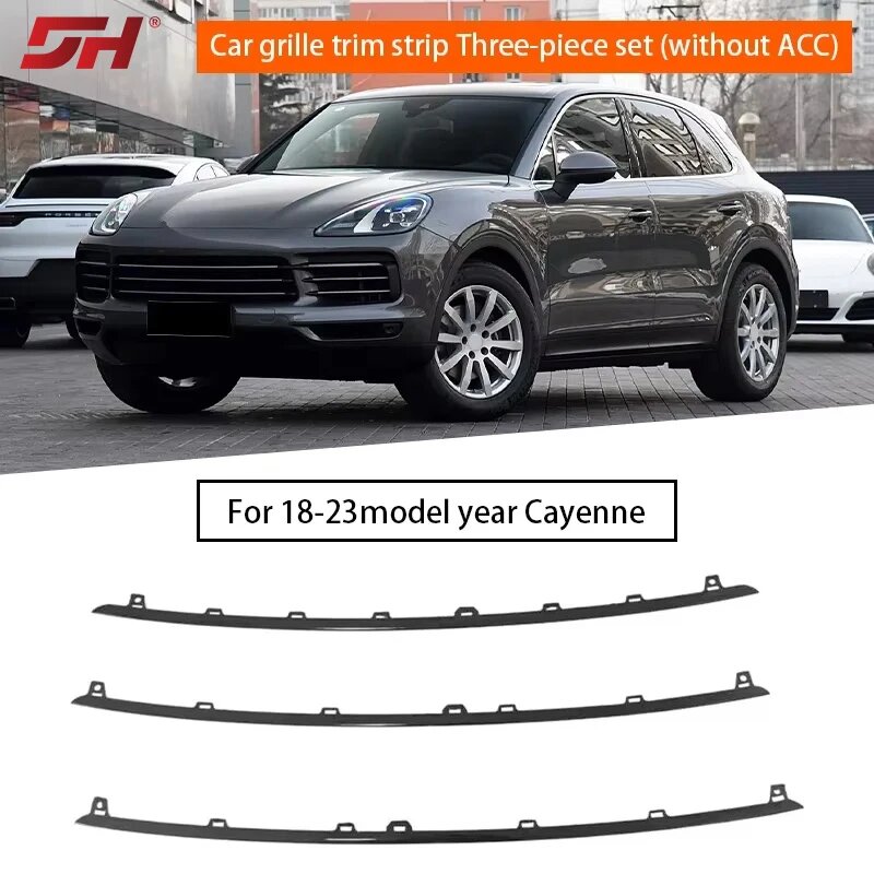 Сетка передней планки Porsche Cayenne 9Y 2018-2023, черный