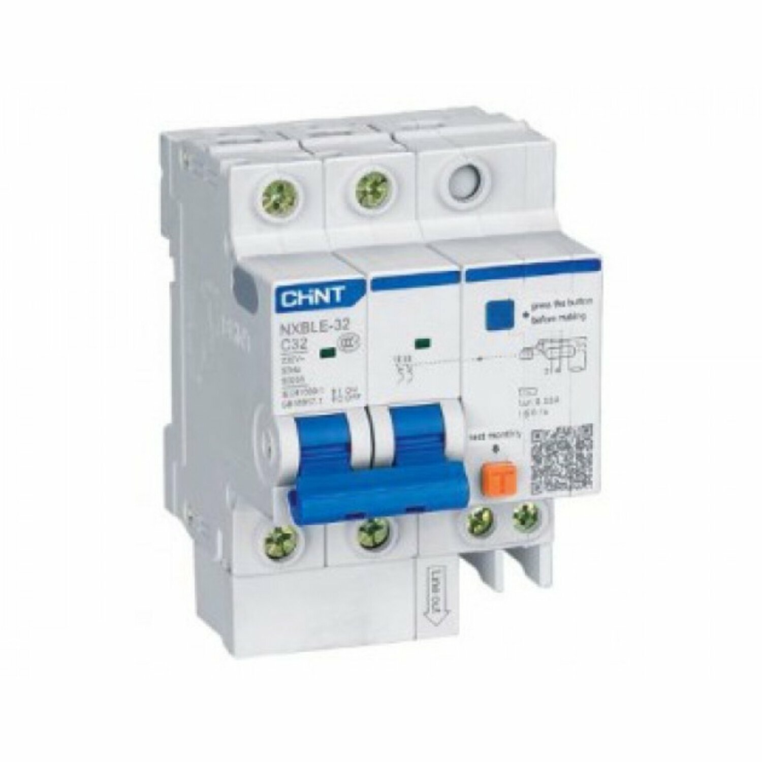 CHINT Диф. Автоматический выключатель NXBLE-32 3P+N C25 30mA тип AC 6kA (R), 819514
