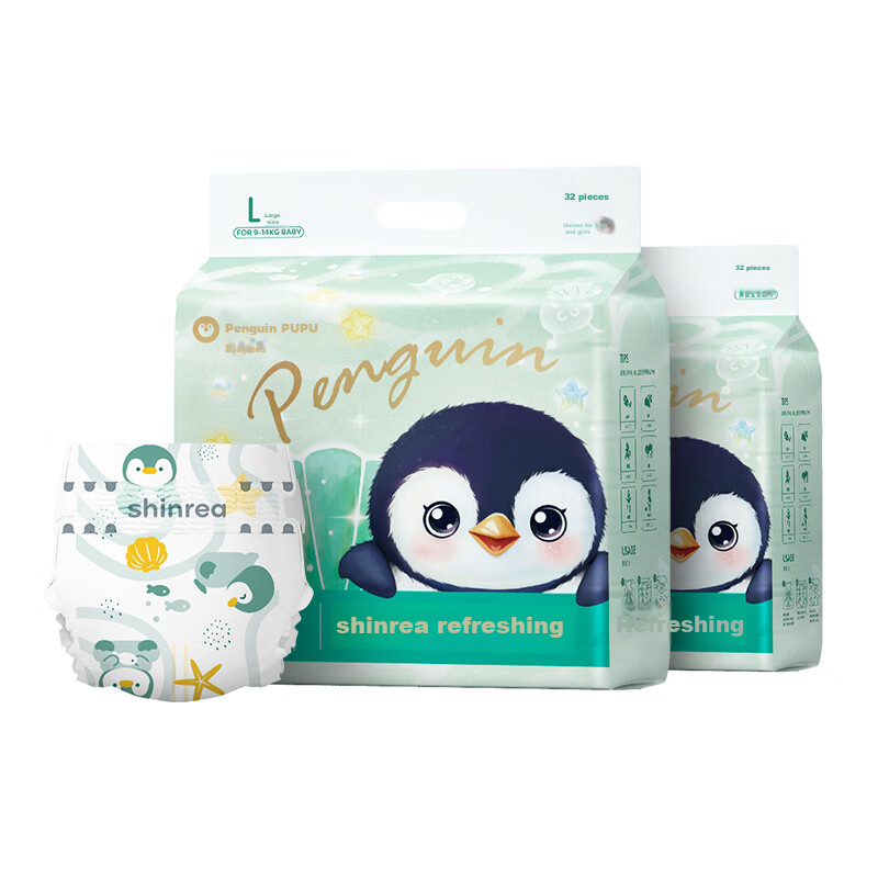 Shinrea PUPU Diapers, L Size, 64 Pieces, Sleep Pants, Unisex, Soft And Breathable, Baby Diapers