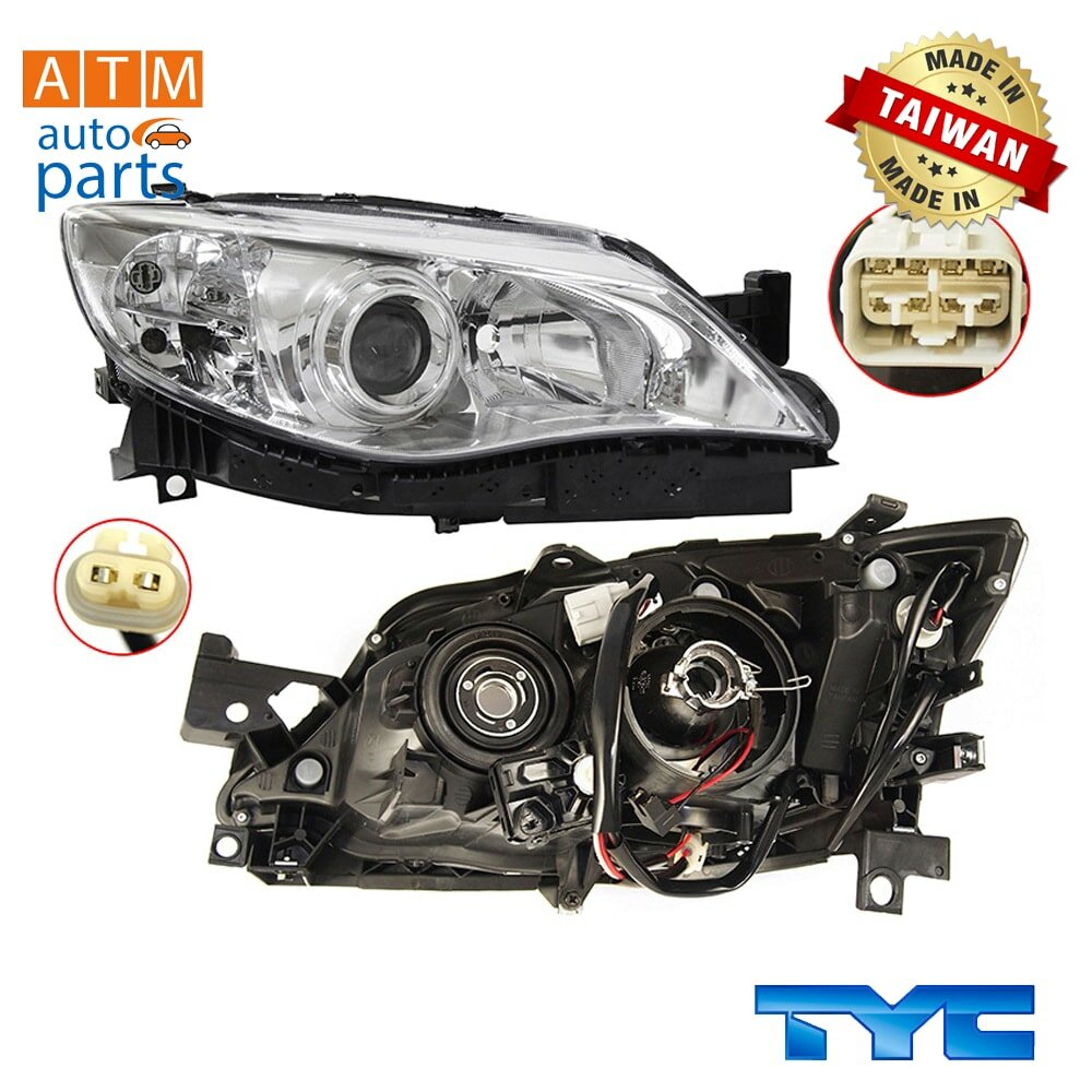 Фара правая SUBARU IMPREZA 2007-2012 RH хром, эл. корректор TYC: TG-220-1115R-LDEM1 OEM: 84001FG020