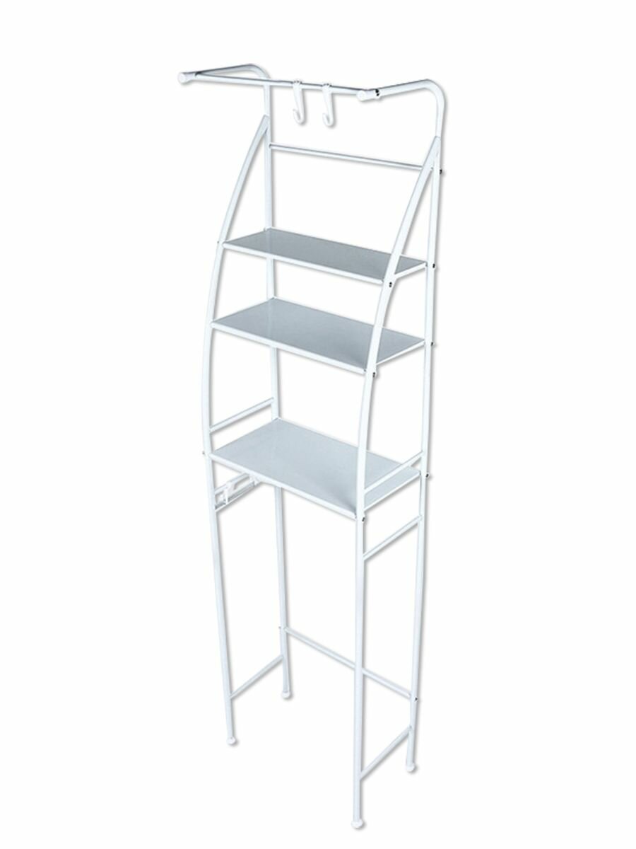 Селлаж, над унитазом, металлический, белый, 175х25 см, нагрузка до 100 кг