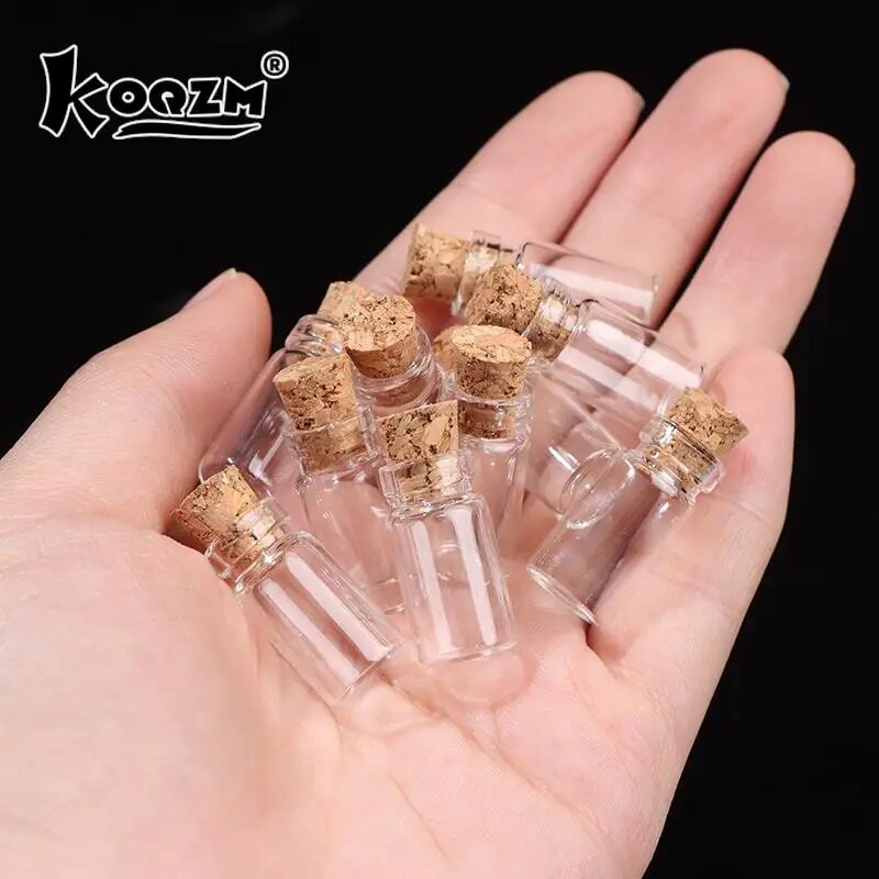 Стеклянные мини-бутылочки, 10 шт.