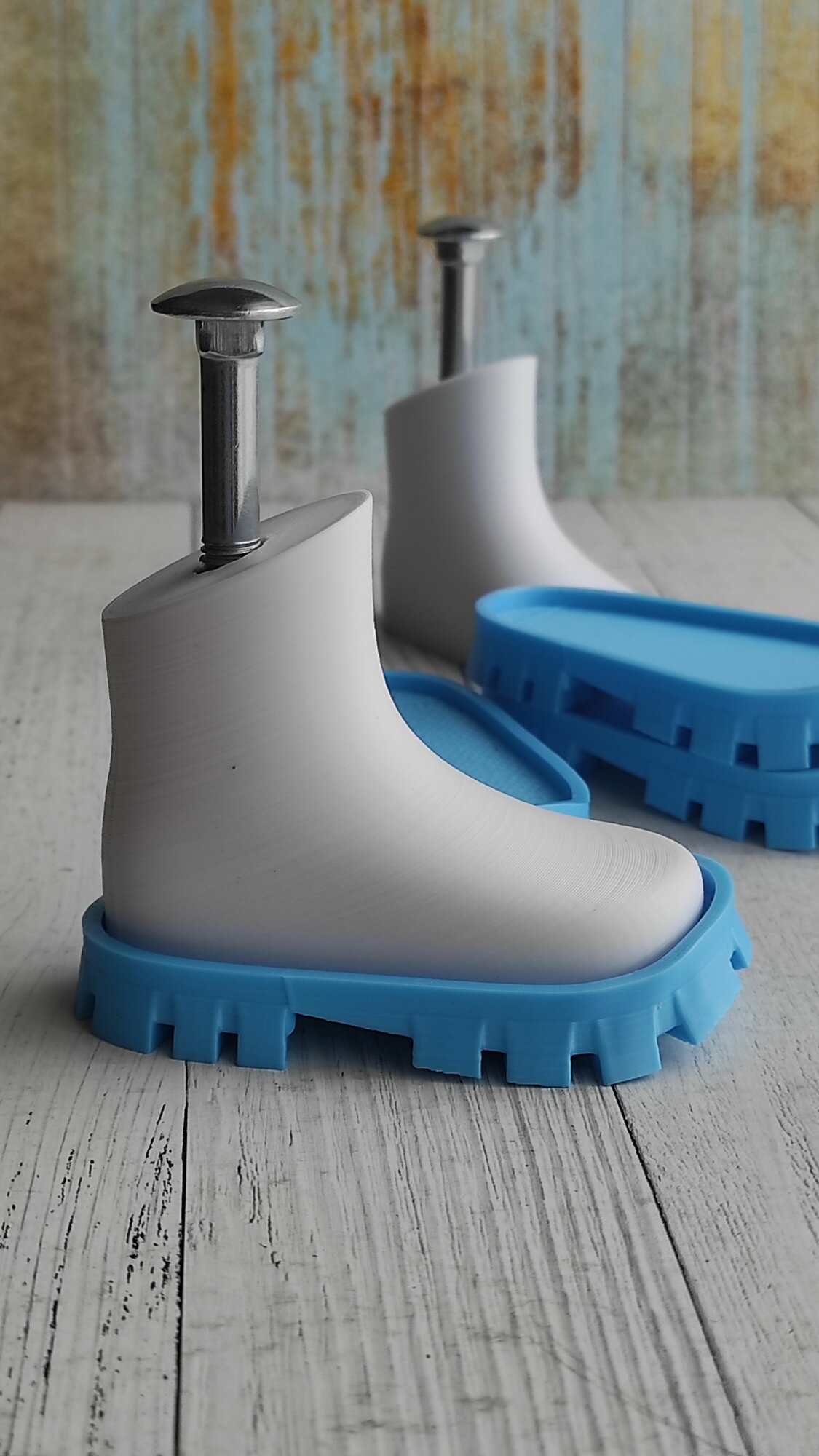 Подошвы трактор к колодкам для куклы Готц (Gotz) 50 см (без колодок)