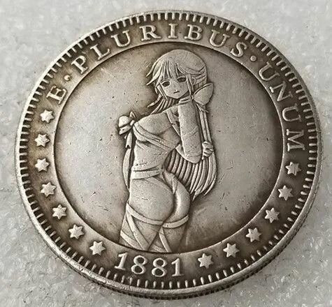 Монета Хобо 1881 One Dollars