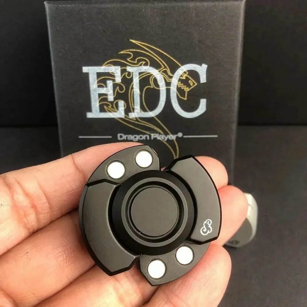 Антистресс игрушка EDC спиннер-пуш карта металл, магнит, лёгкий вес, ручное управление, длительное вращение, снятие стресса
