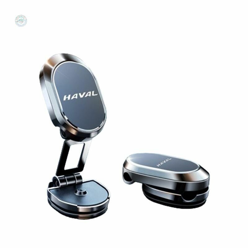 Магнитный держатель для телефона с лазерной гравировкой Haval регулируемая подставка для автомобиля и стола, вращение 720 , мощные магниты N45, клейкая основа 3M