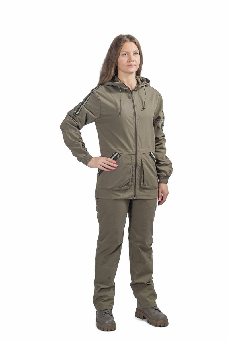 Костюм женский летний лоза олива