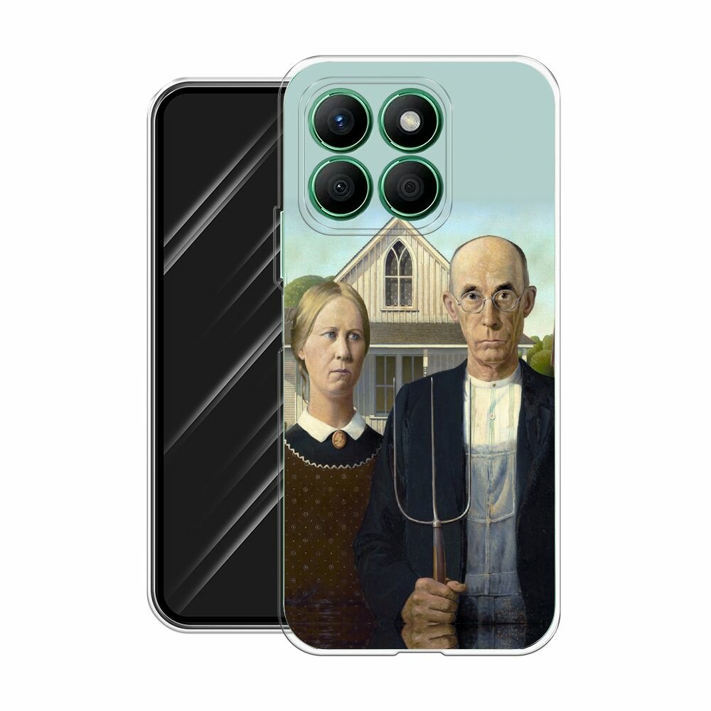 Чехол на Honor X8B / Хонор X8B с принтом Американская готика — фото 1