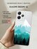 Чехол на Xiaomi Redmi 12 / Сяоми Редми 12 с принтом "Синяя снежная гора", прозра...