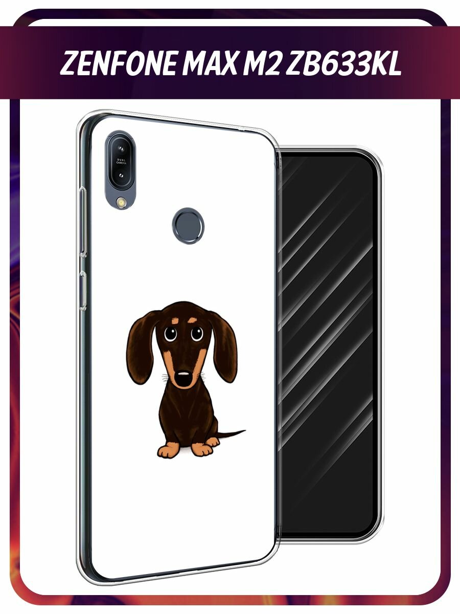 Чехол на Asus Zenfone Max M2 ZB633KL / Асус Зенфон Макс М2 ZB633KL с принтом "Маленькая такса"