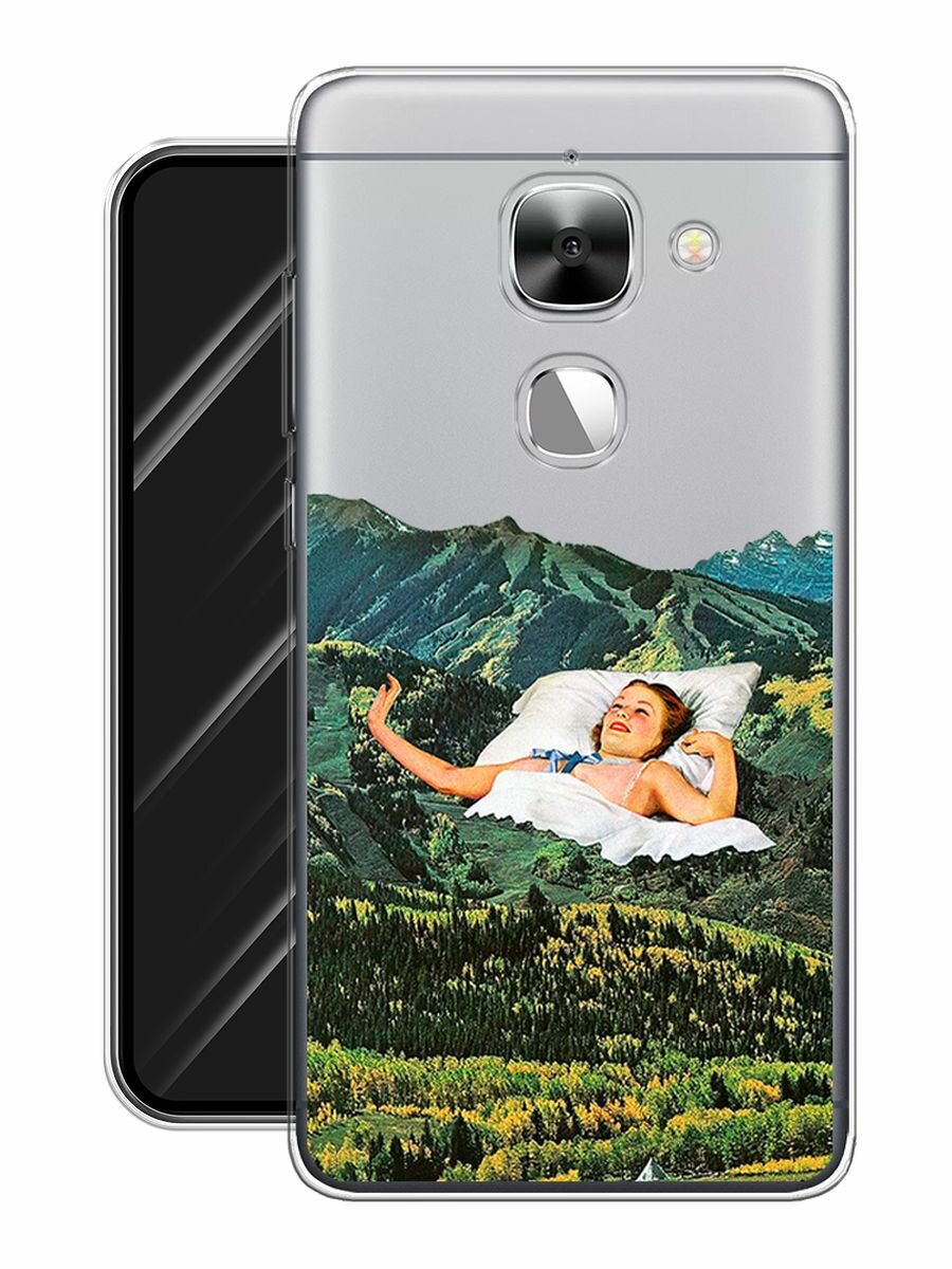 Чехол на LeEco Le 2/2 pro / Лееко Ле 2/2 про с принтом Good morning, my darling, прозрачный — фото 1