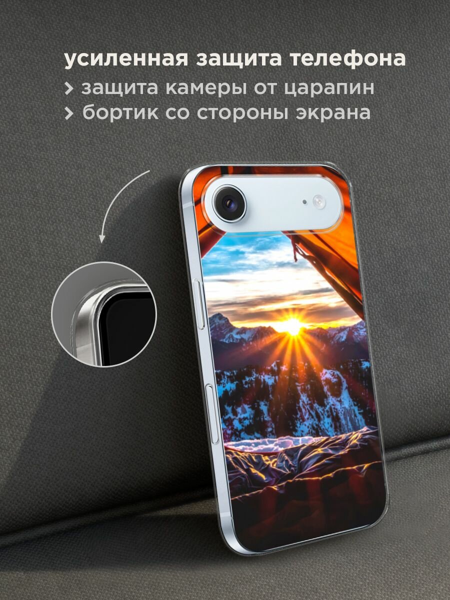 Силиконовый чехол на Apple iPhone Air / Айфон Айр с принтом "Горы 7" — фото 1