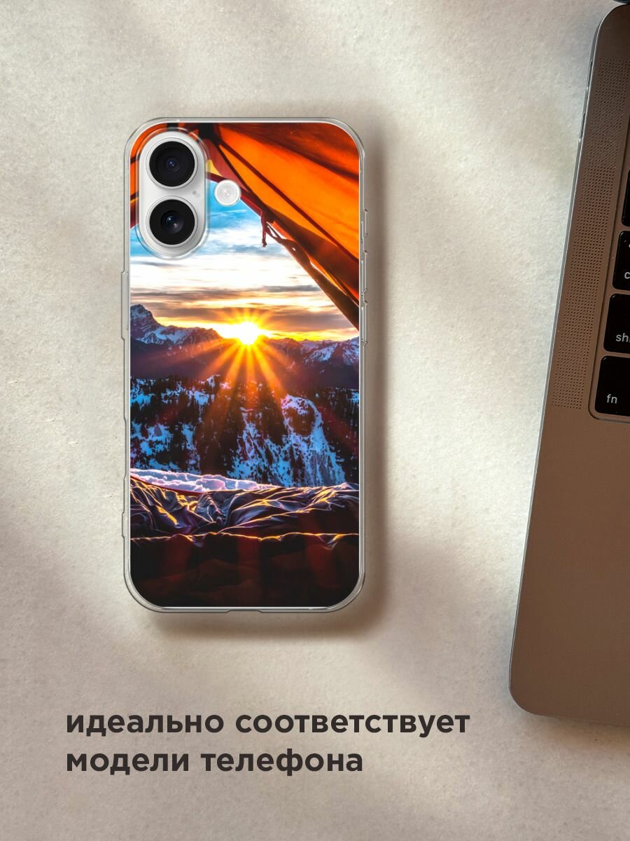 Силиконовый чехол на Apple iPhone 17 / Айфон 17 с принтом "Горы 7" — фото 1