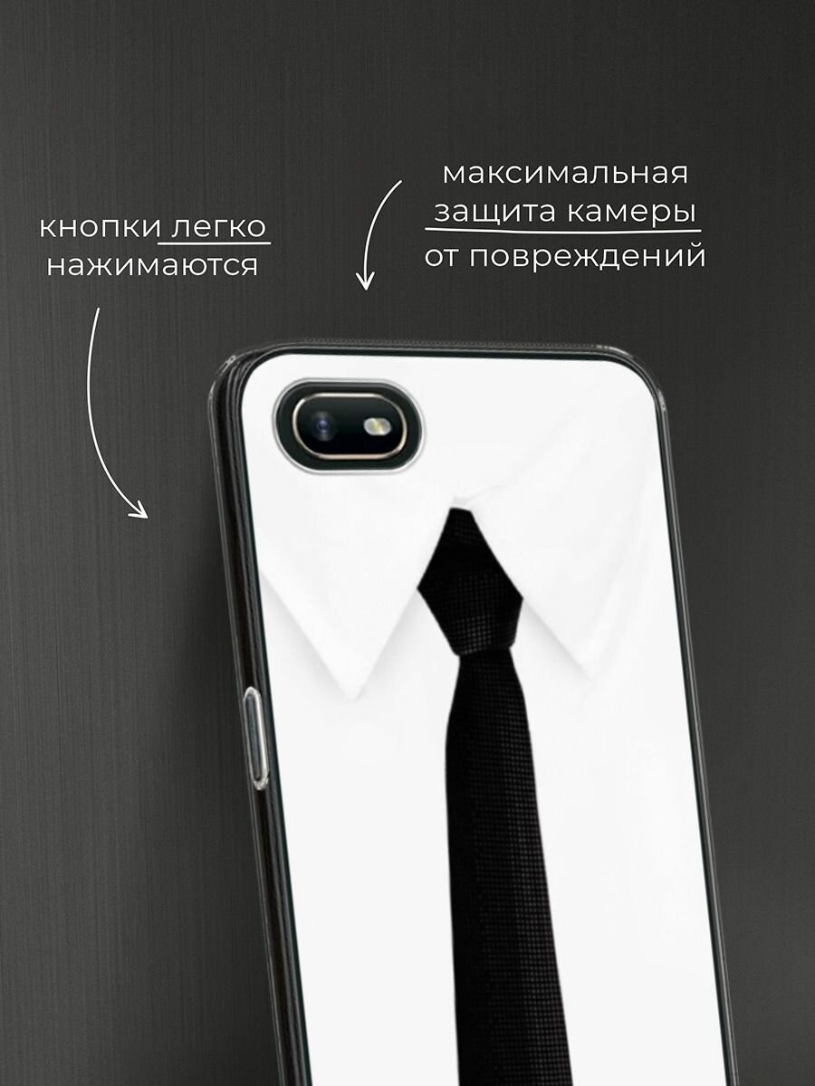 Силиконовый чехол на Oppo A1k / Оппо А1к с принтом "Галстук" — фото 1