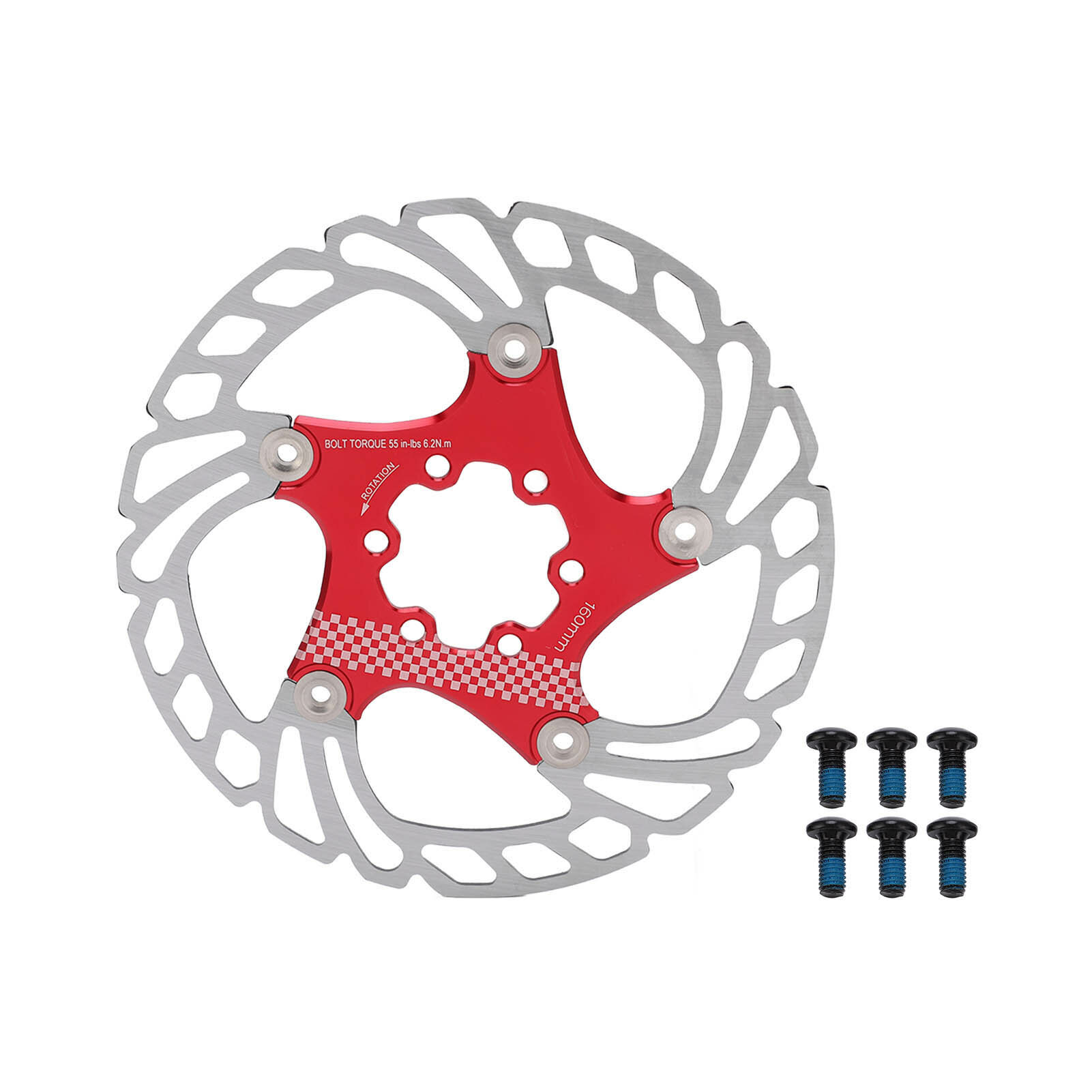 Велосипедный дисковый тормоз 160 мм, красный, с плавающей пряжкой, надежный, стабильный, велосипедный тормозной ротор, аксессуары для велосипедистов