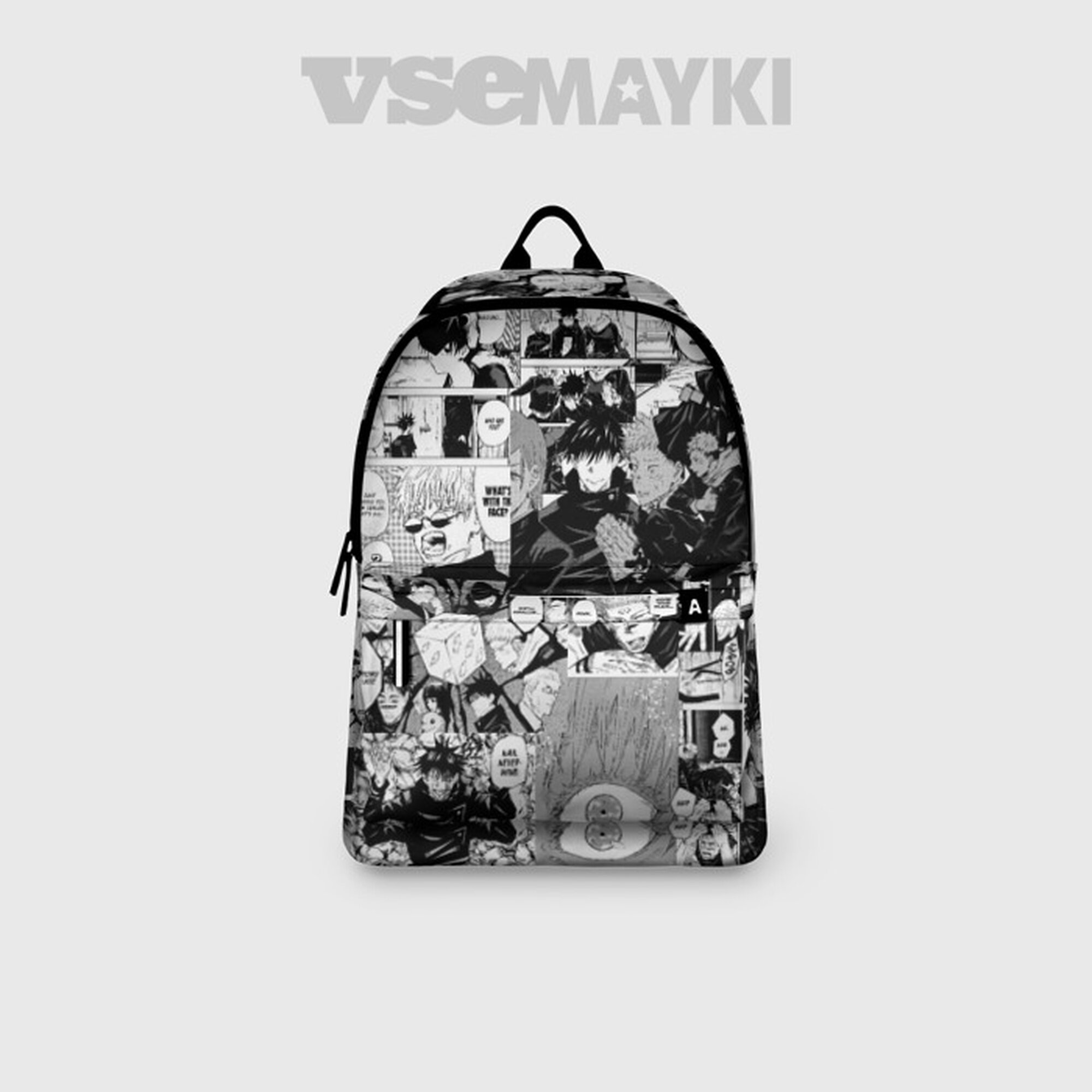 Рюкзак VseMayki с принтом Магическая Битва, унисекс, One size, белый