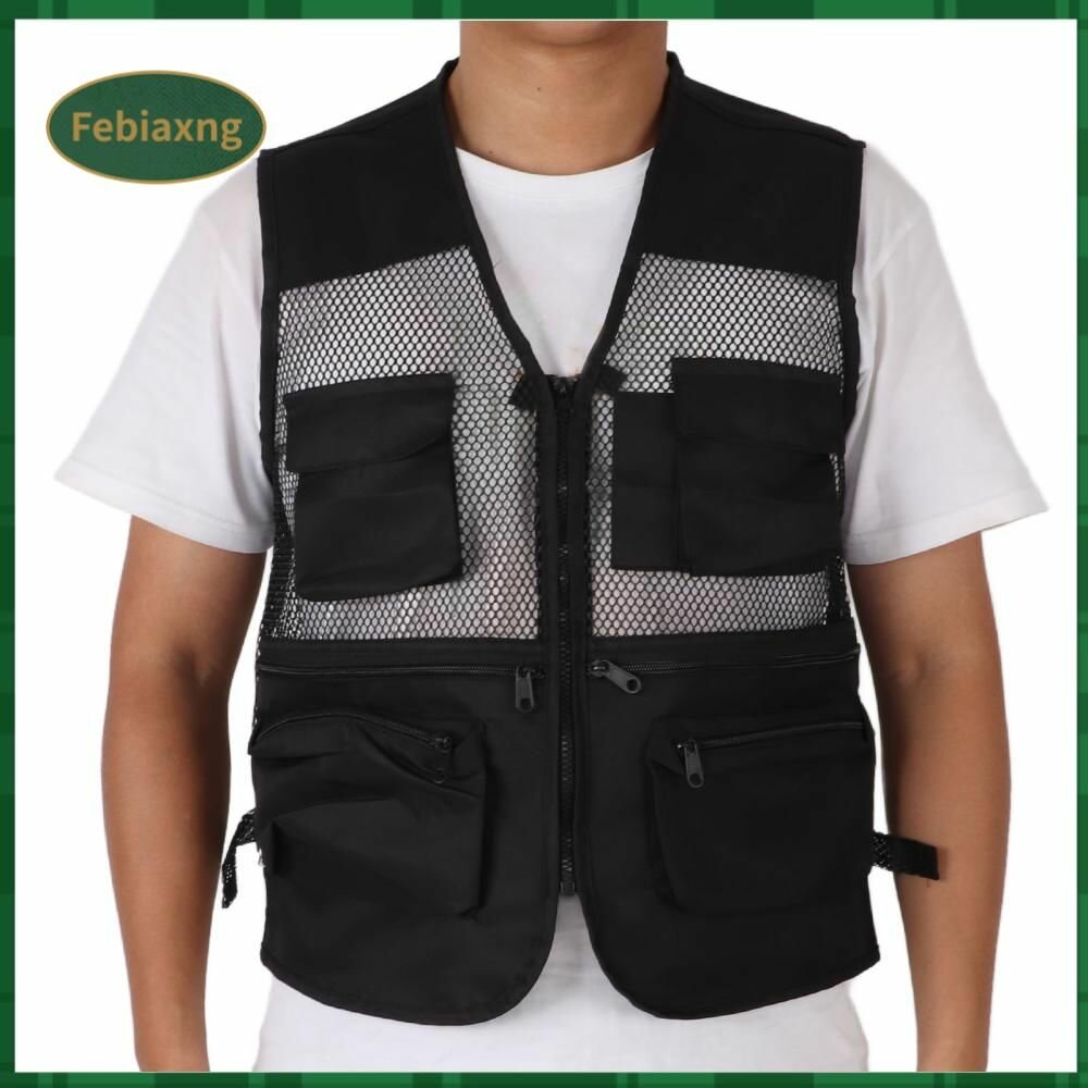 Рыболовный жилет, удобный, с сетчатой конструкцией, для весенних и летних приключений
