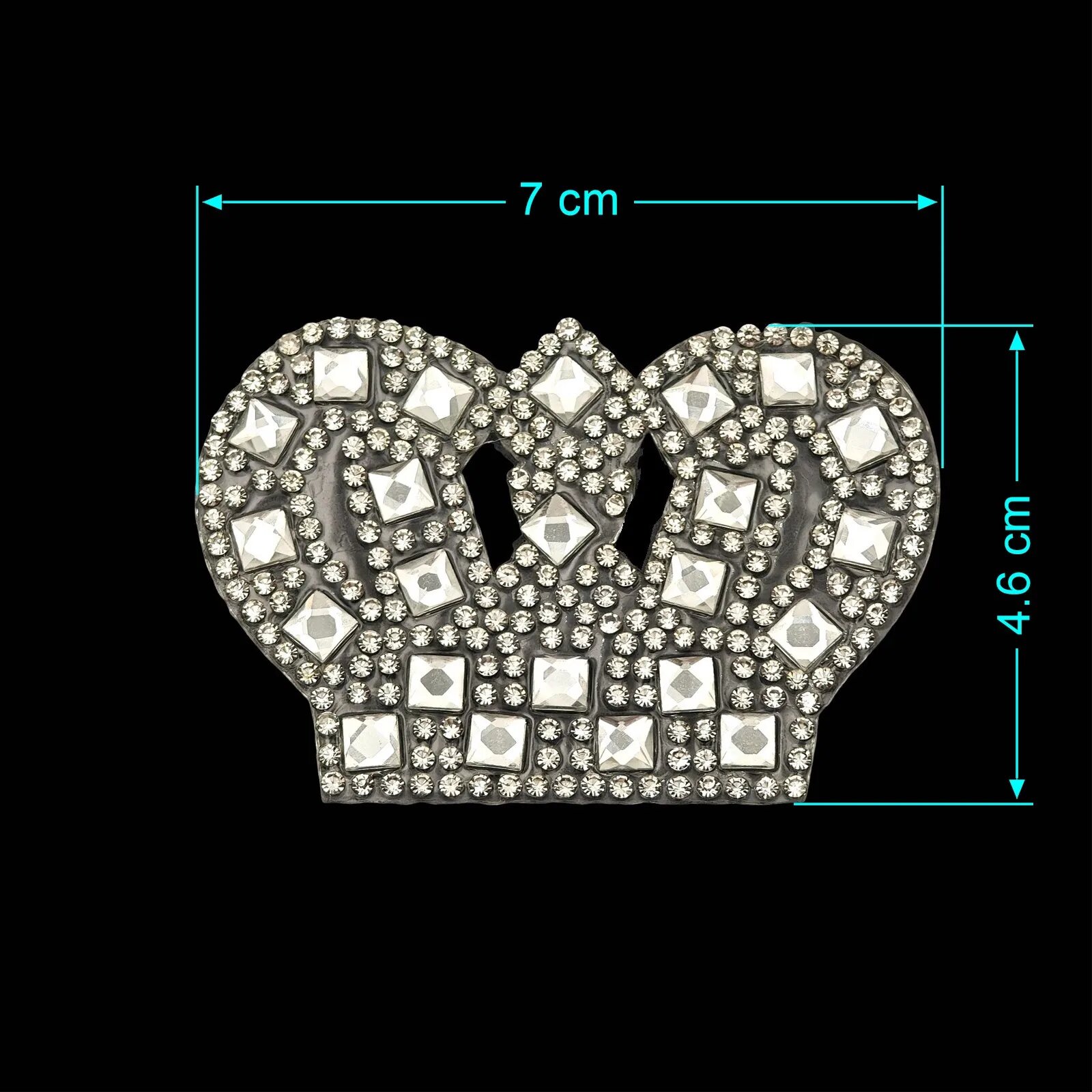 Стразы Crown Rhinestones A10W 7x4.6cm для одежды
