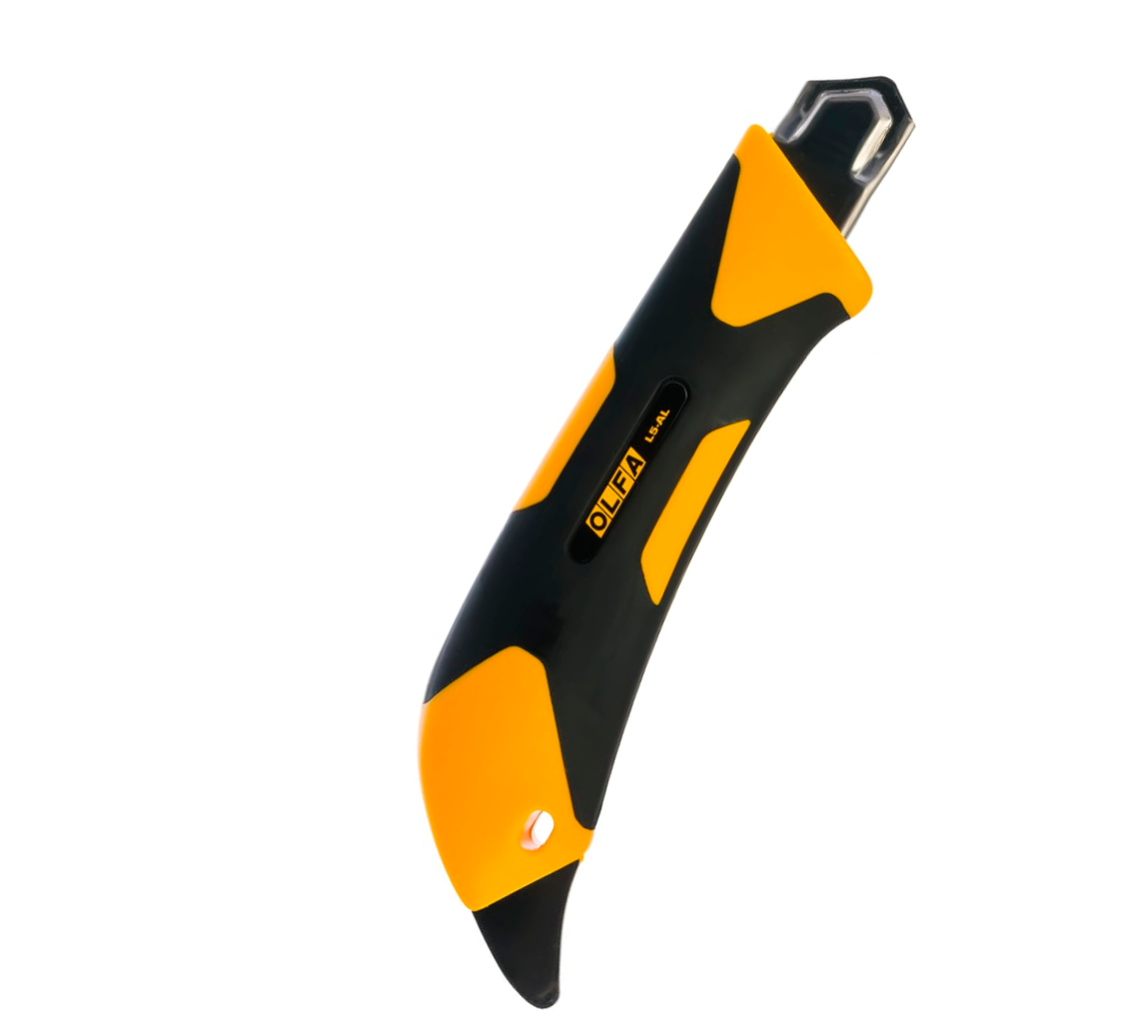 Монтажный нож OLFA AUTOLOCK, выдвижное лезвие, ширина 18 мм {OL-L5-AL}