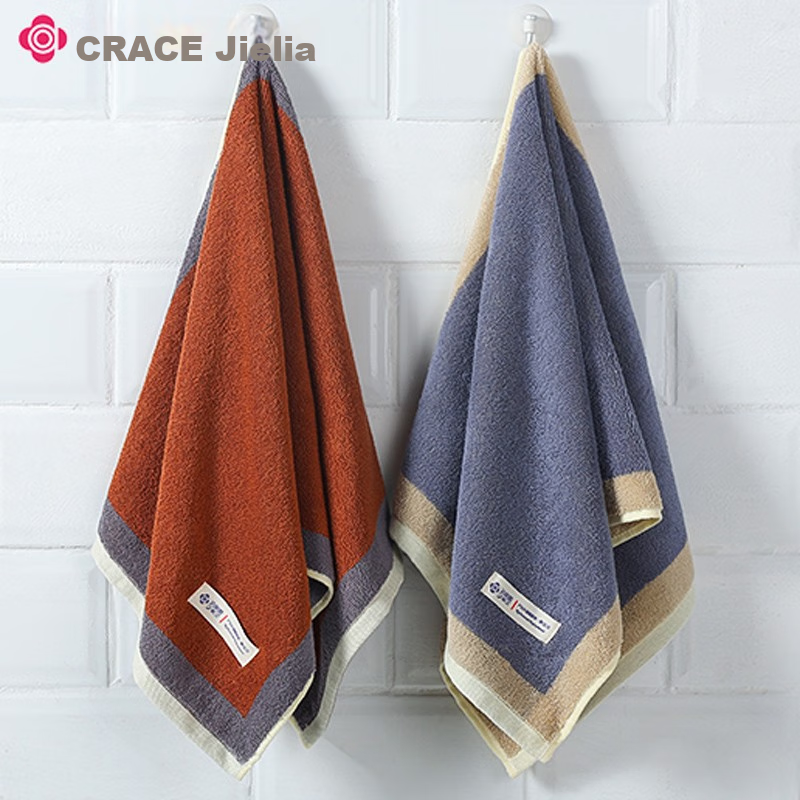 Grace Xinjiang Cotton Towels, Long-Staple Cotton Grade A Towels, 2-Pack, Pure Cotton Thickened Soft Highly Absorbent Face Towels, 105cm/each