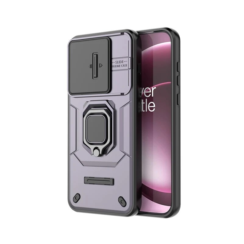 Чехол для OnePlus 15 Purple с кольцевым держателем