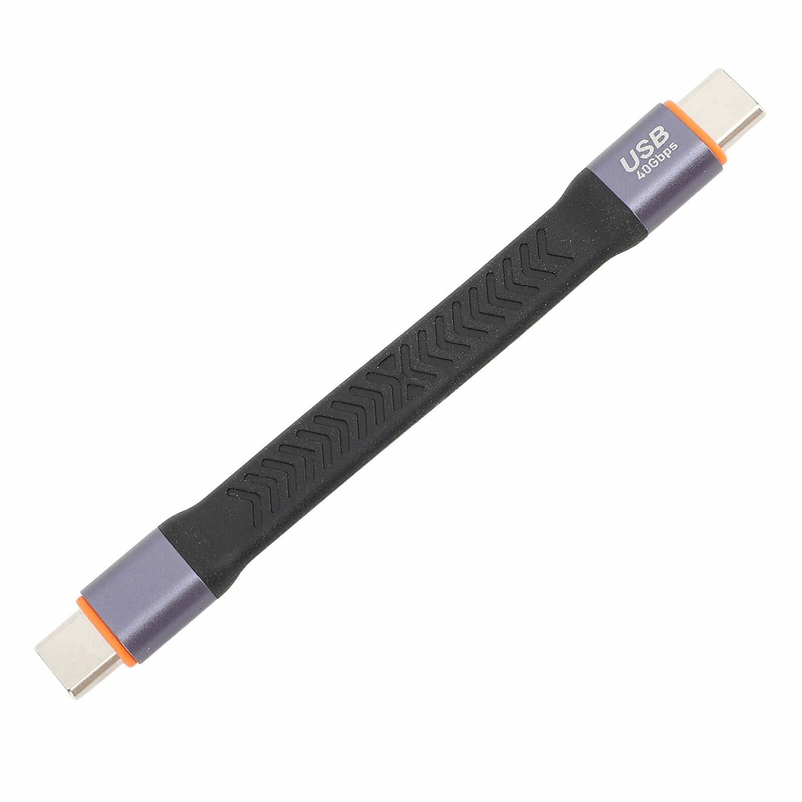 Короткий кабель USB C на USB C, 40 Гбит/с, FPC, для передачи данных, с разъемом Type C мужской-мужской