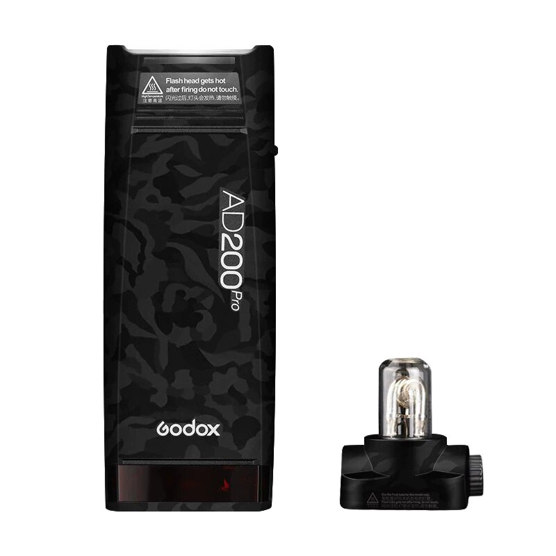 Godox AD200Pro Светодиодная вспышка с теневым камуфляжем в черном
