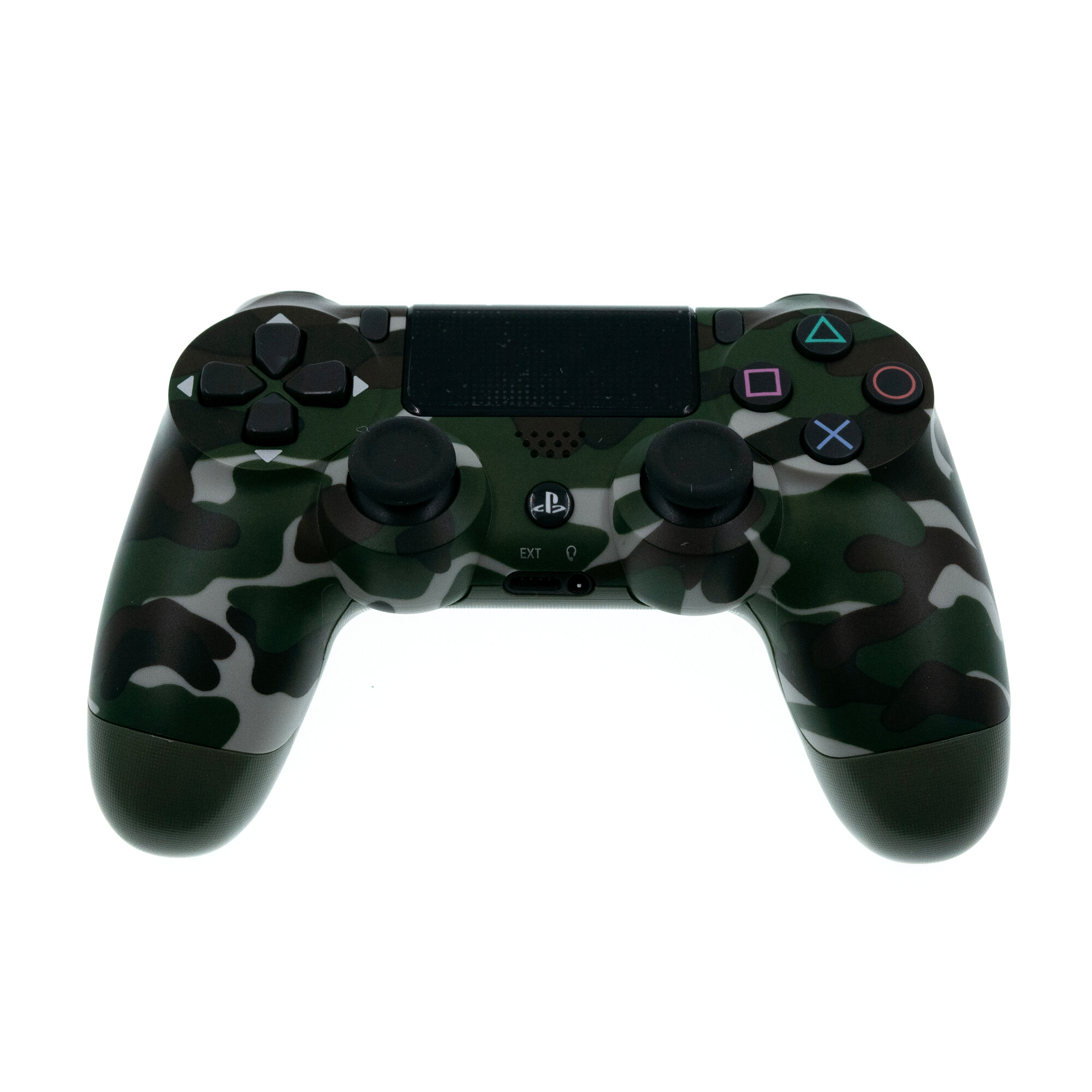 Игровой беспроводной геймпад формата PS4, Bluetooth, камуфляж - зеленый