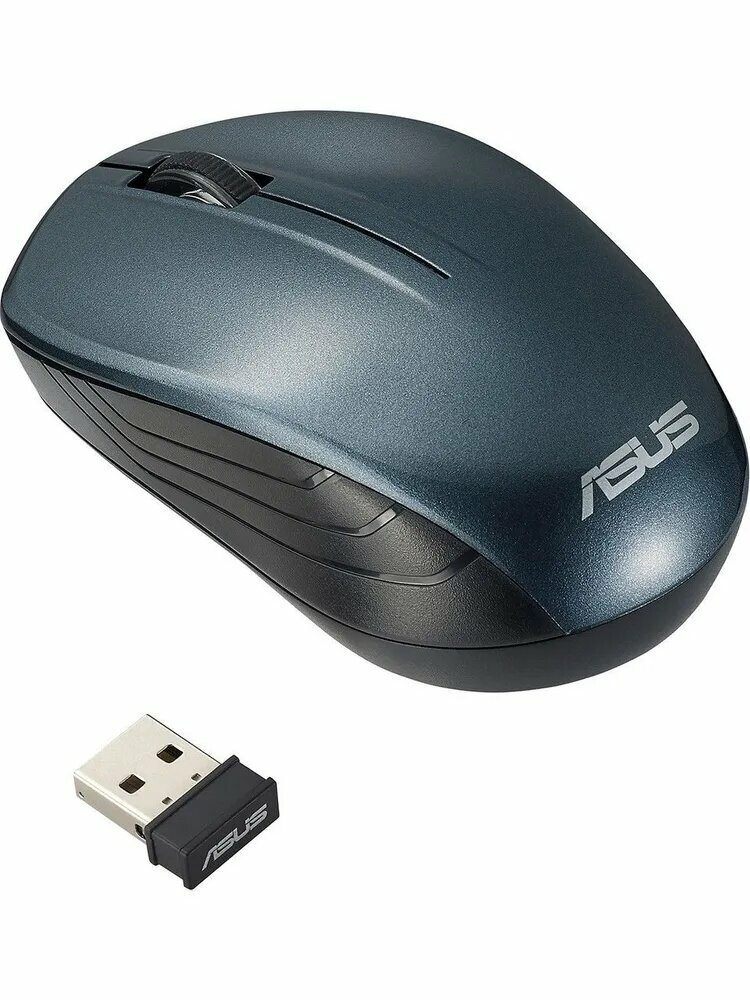 ASUS Мышь беспроводная, голубой