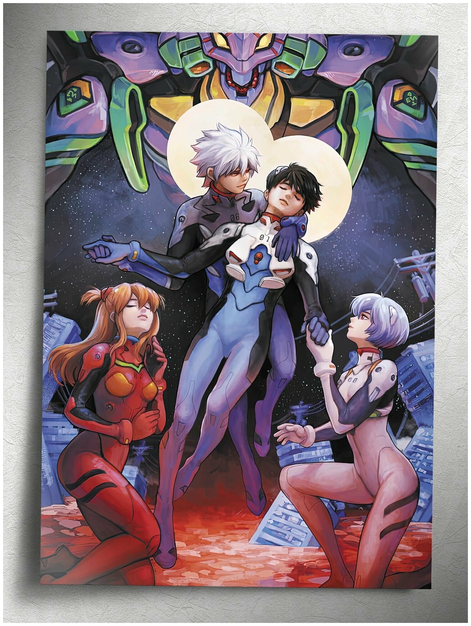 Постер Евангелион: Их ангел печалей, на А4