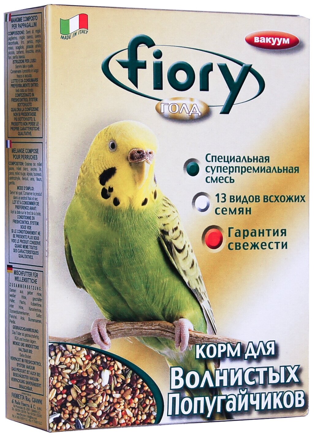 Корм Fiory ORO MIX Cocory для волнистых попугаев 400 гр (2 штуки)