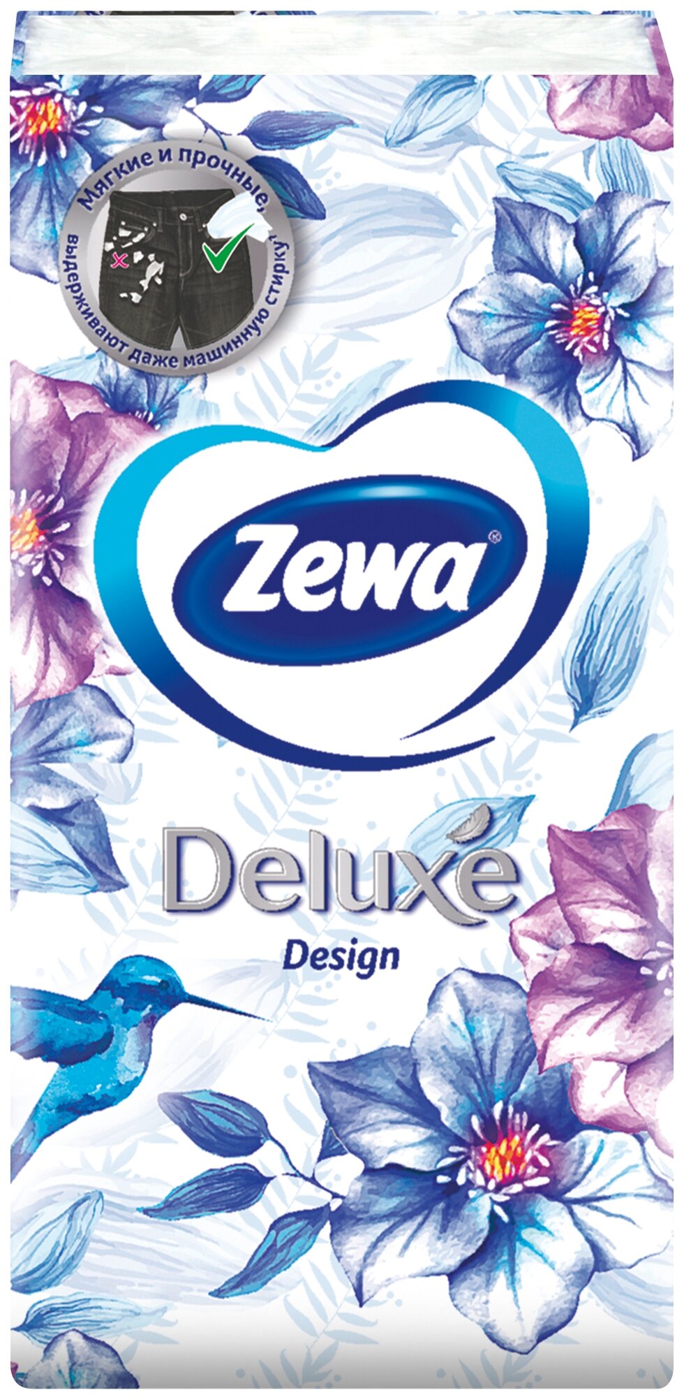 Платочки Zewa Deluxe Design, 10 листов, 10 пачек — купить в интернет ...