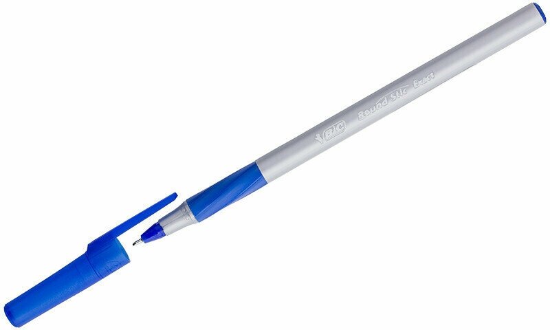 Ручка шариковая Bic "Round Stic Exact" синяя, 0,7мм, грип, 20 штук, 199941